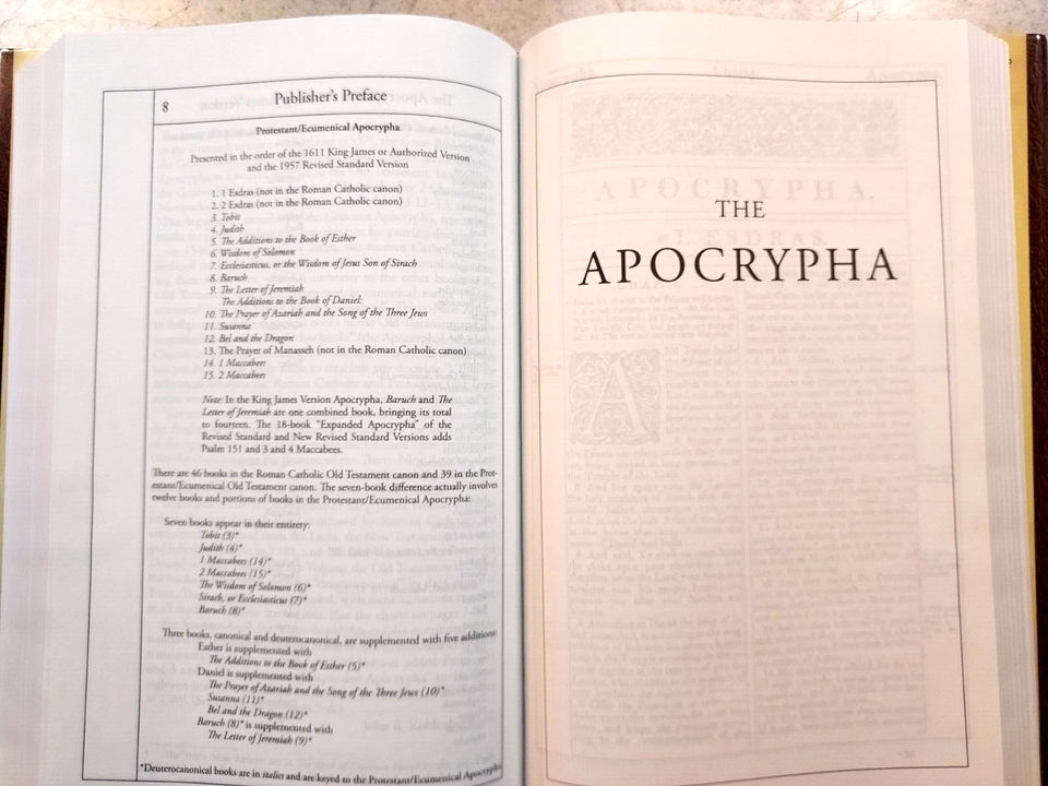 The Holy Bible King James Version 1611 Edition With Apocrypha ...