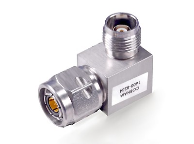 New Cobham TNC Triaxial Right Angle Coax Connector P/N: 1600-8234 Male ...