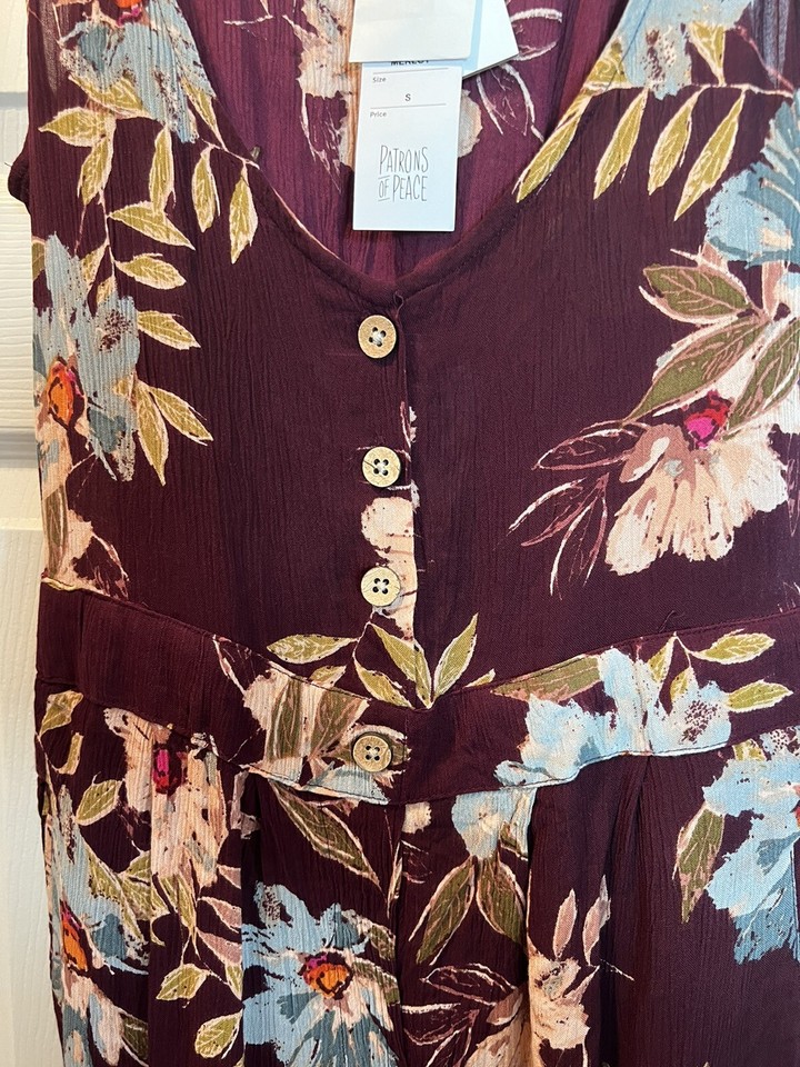 Patrons Of Peace Juniors Jumpsuit Maroon New With Tag 700420054293| eBay