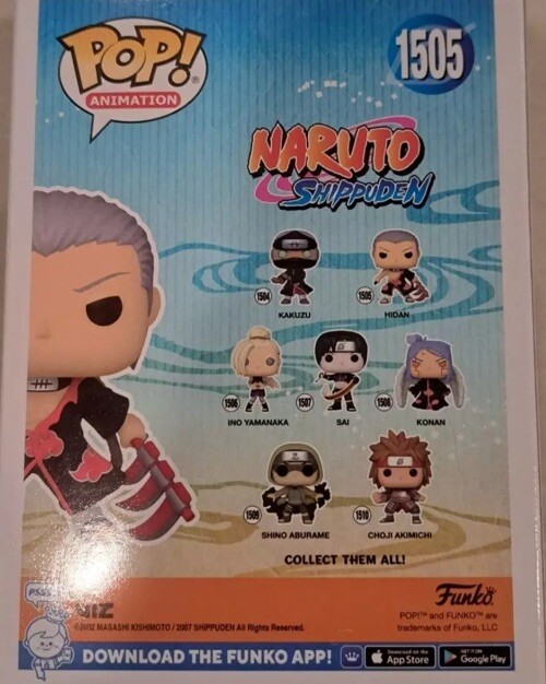 Funko Pop! Naruto Shippuden Akatsuki Hidan CHASE #1505 | eBay
