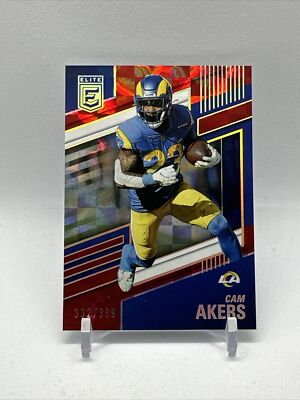 2022 Panini Donruss Elite Cam Akers Red Checker /399 Los Angeles Rams ...
