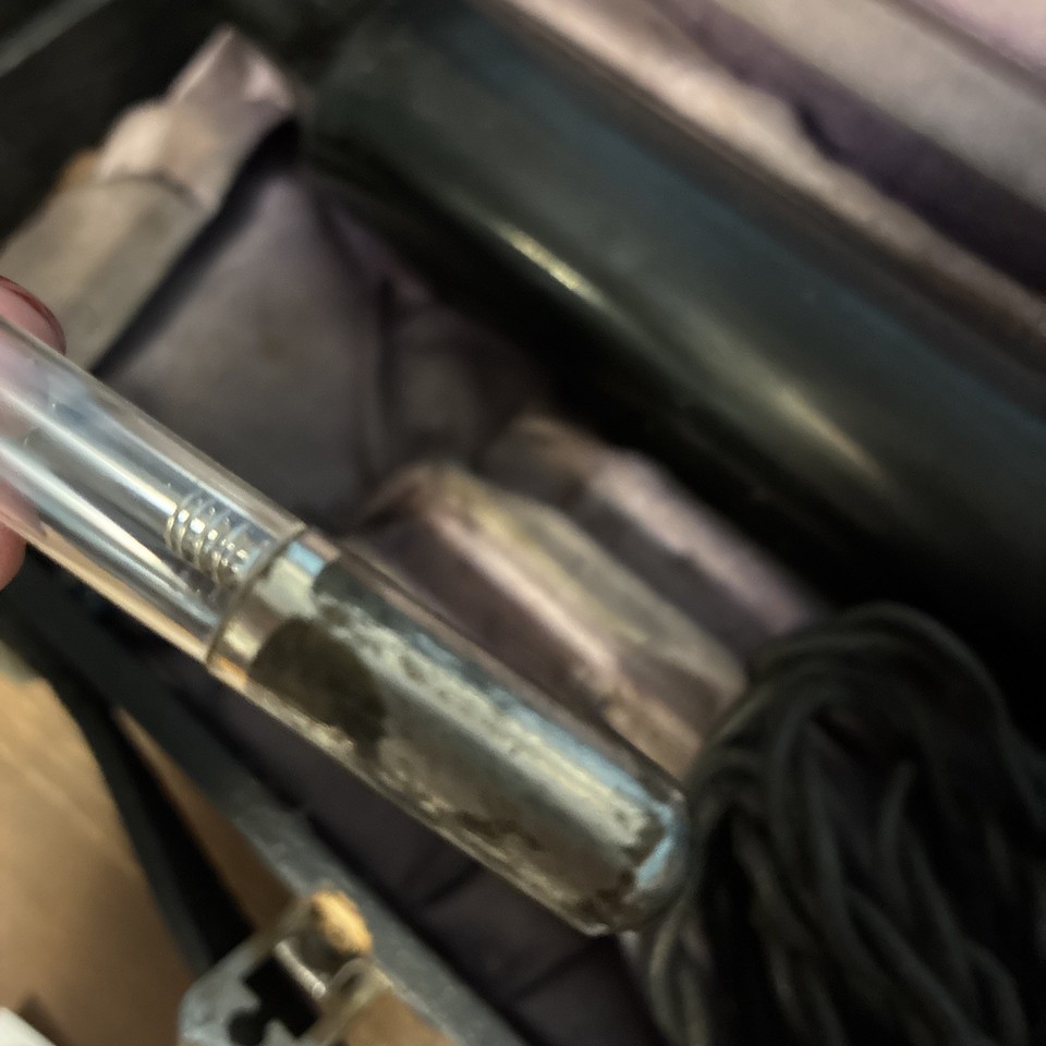 Antique Shelton Violet Ray Dr. Quack Shock Machine Electrode Original Case 110V | eBay