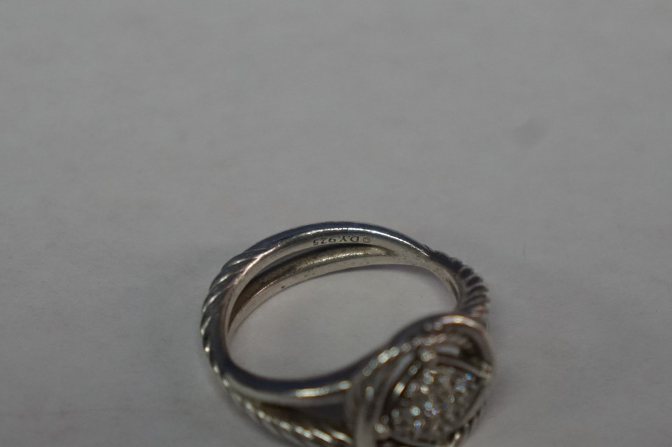 David Yurman Infinity Collection Ring Sterling Silver 925 & Pave ...
