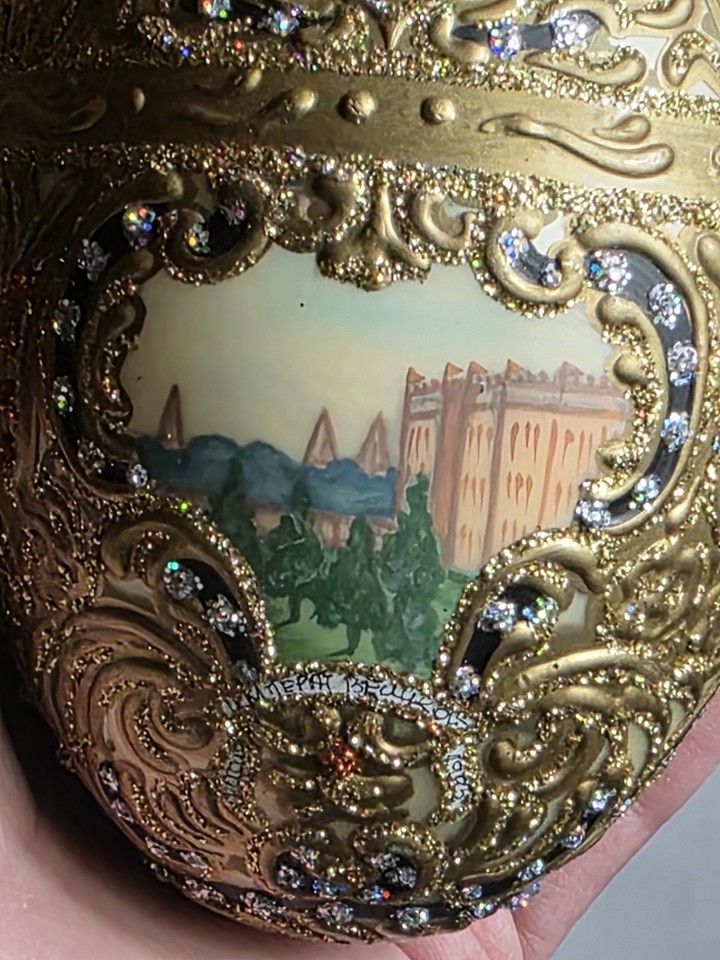 Peter The Great Faberge Egg Glass Christmas Ornament Neiman Marcus ? | eBay