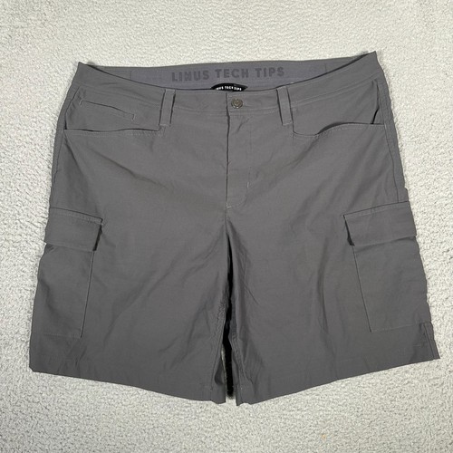 Linus Tech Tips Shorts Mens 38 Gray Cargo Outdoor Hiking Stretch 9 ...
