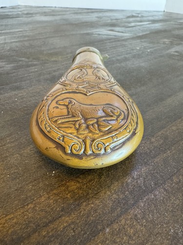 Antique Copper & Brass Black Powder Flask Made In Italy 🇮🇹 | eBay