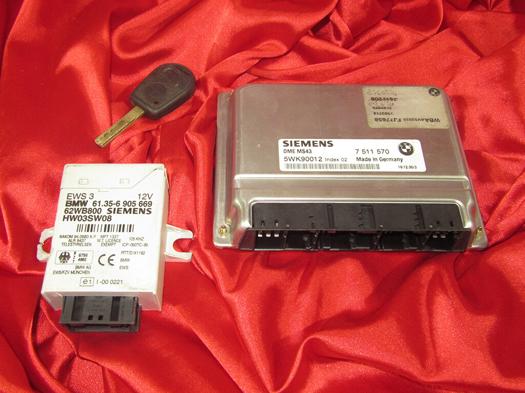 BMW E36 E46 E39 Z3 3 5 series 3.0i M54 ENGINE SET ECU MODULE DME MS43 ...