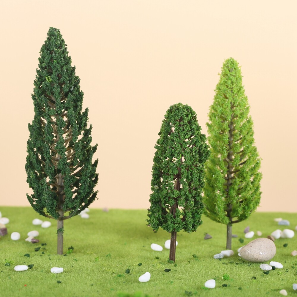 60Pcs Mixed Miniature Garden Model Tree for Train Scenery Landscape ...