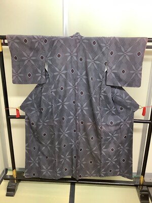 Japanese Vintage Kimono pure silk navy blue Oshima Dirt expensive ...