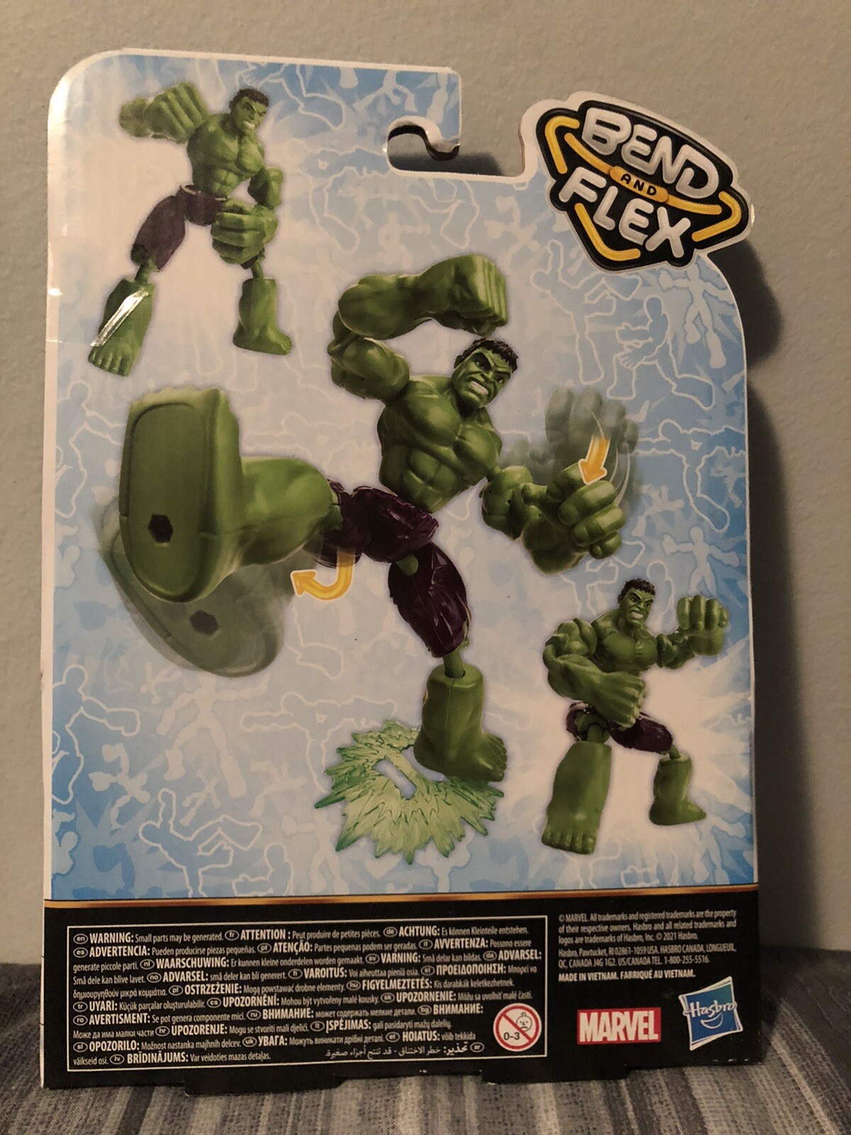 NEW Hasbro Marvel Avengers Bend and Flex Hulk 6-Inch Flexible Action ...