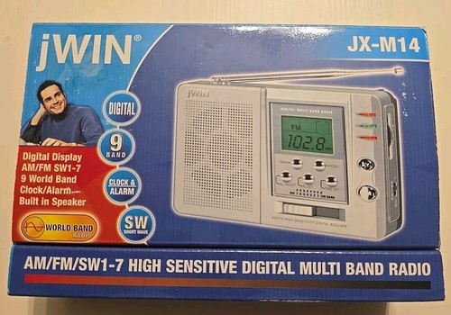 NEW! Jwin Jx-m14 Am/fm/swi-7 High Sensitive Digital Multi Band Radio ...