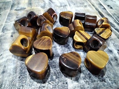 Nat Tiger Eye European Beads, Heart, 13-14x13-14x9-10mm, Hole 5.5-6mm ...
