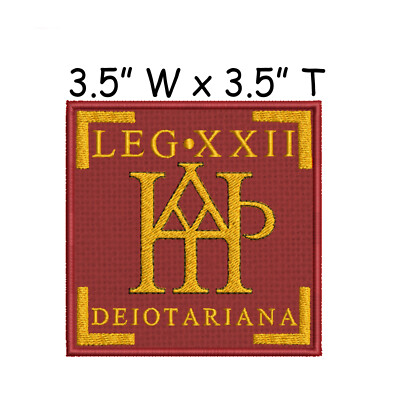 LEG XXII Deiotariana Roman Army Legion Patch Embroidered iron-on War ...