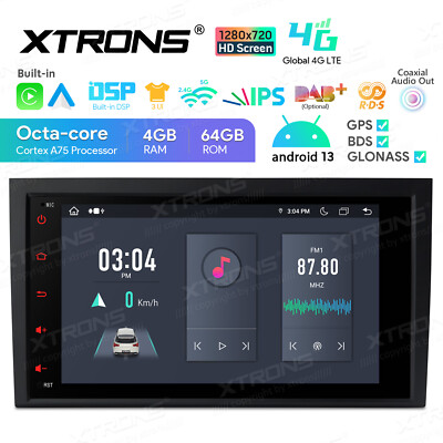 8" Android 14 Car GPS Stereo Radio 8-Core 4+64G WiFi 4G For Audi A4 S4 ...