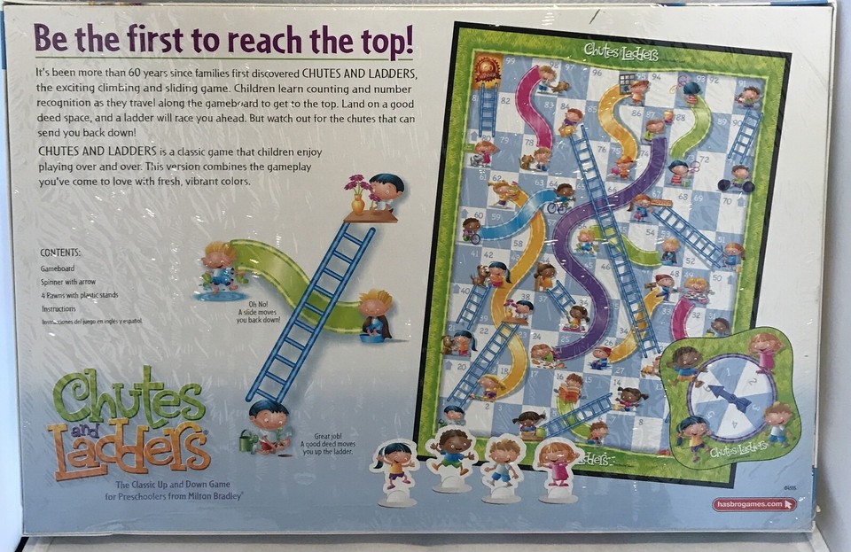 Chutes and Ladders Game for Preschoolers [032244045554] Ages 3 and up ...