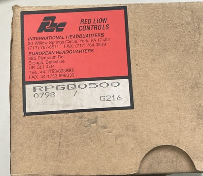 RED LION CONTROLS RPGQ0500 RED LION ENCODER, ROTARY PULSE GENERATOR ...