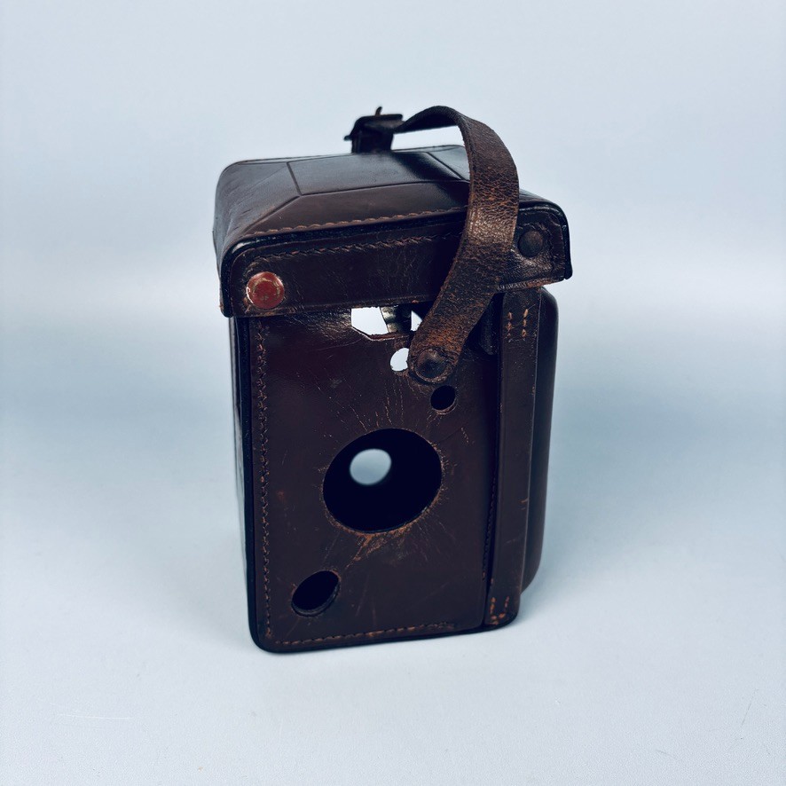 VINTAGE BROWN LEATHER ROLLEIFLEX TLR CAMERA CASE | eBay