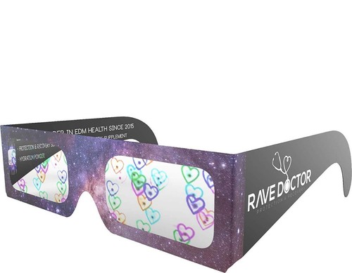 Heart Diffraction Glasses, Rave and Paper Refraction Glasses 50 | eBay