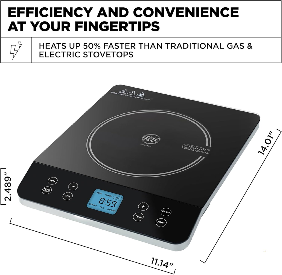 Portable Induction Cooktop, Electric Hot Plate, Programmable Single ...