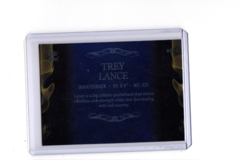2021 Wild Card Matte Smoking Guns Autographs Gold Trey Lance Rookie ...