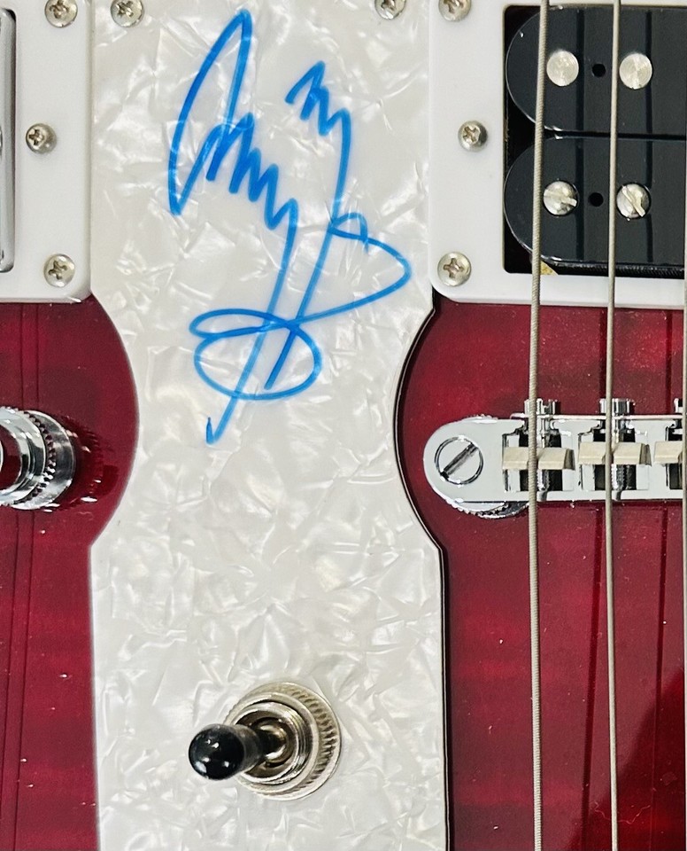 Led Zeppelin Autographed Guitar Jones Plant Jimmy Page Signed Guitar ...