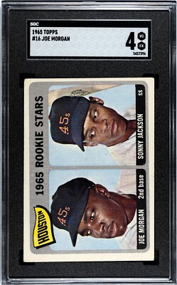1965 Topps JOE MORGAN ROOKIE Houston Astros Colt .45s #16 SGC 4 VG/EX ...