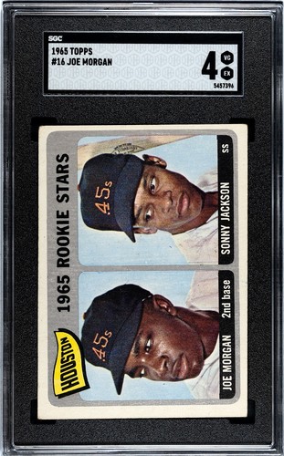 1965 Topps JOE MORGAN ROOKIE Houston Astros Colt .45s #16 SGC 4 VG/EX ...