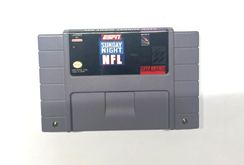 ESPN Sunday Night NFL (Super Nintendo Entertainment System, 1994) SNES ...