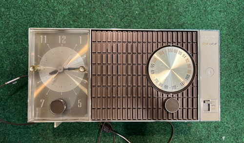 Zenith Long Distance Clock Radio Vintage AM/FM Tube Model X375 | eBay