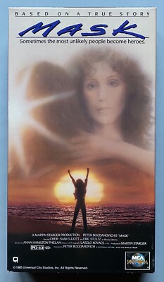 Mask VHS 1985 Cher Eric Stoltz Based On A True Story Rocky MCA ...