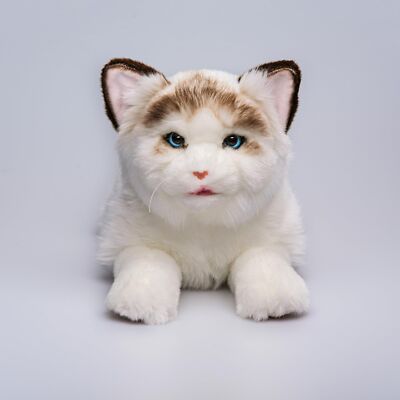 Blinks, Meows & Purrs Realistic Stuffed Cat Interactive Companion Robot ...