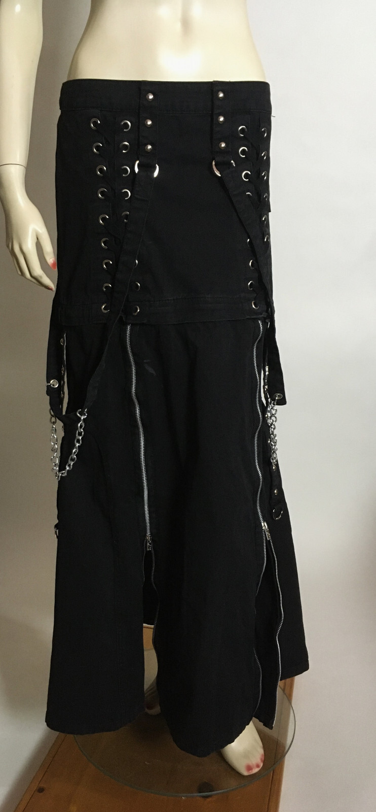 1990s 2000s Tripp Daang Goodman Black Goth Punk Zippe… - Gem