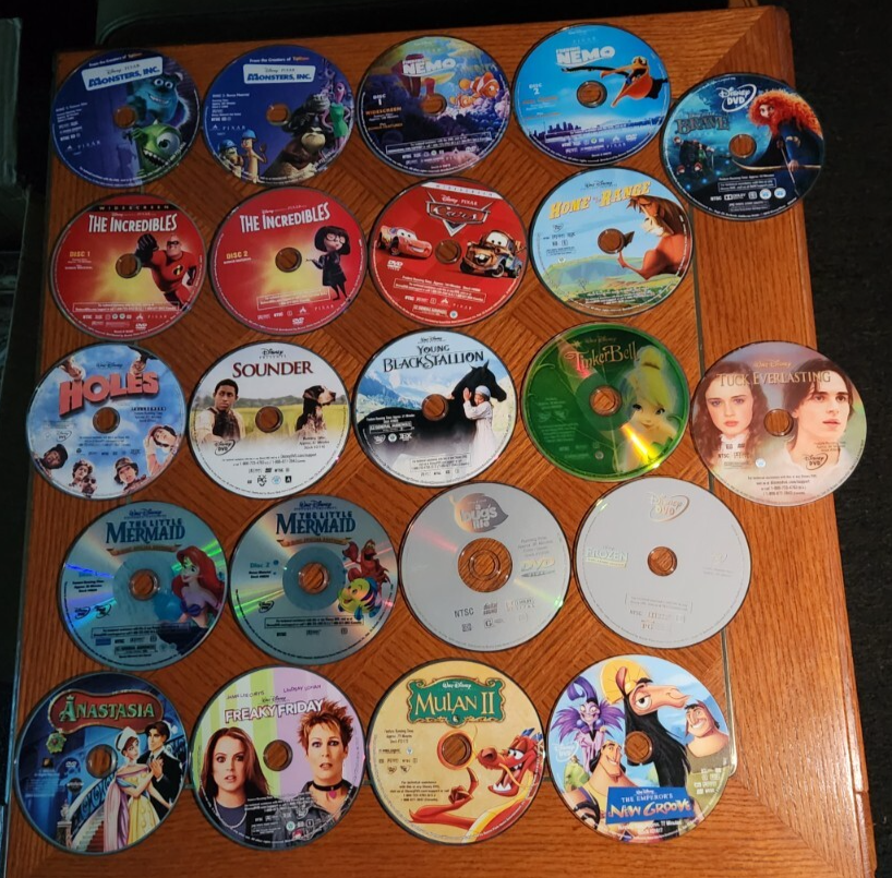 Disney Lot Of 18 DVDs 22 Total Discs PIXAR Traditional Animation & Live ...