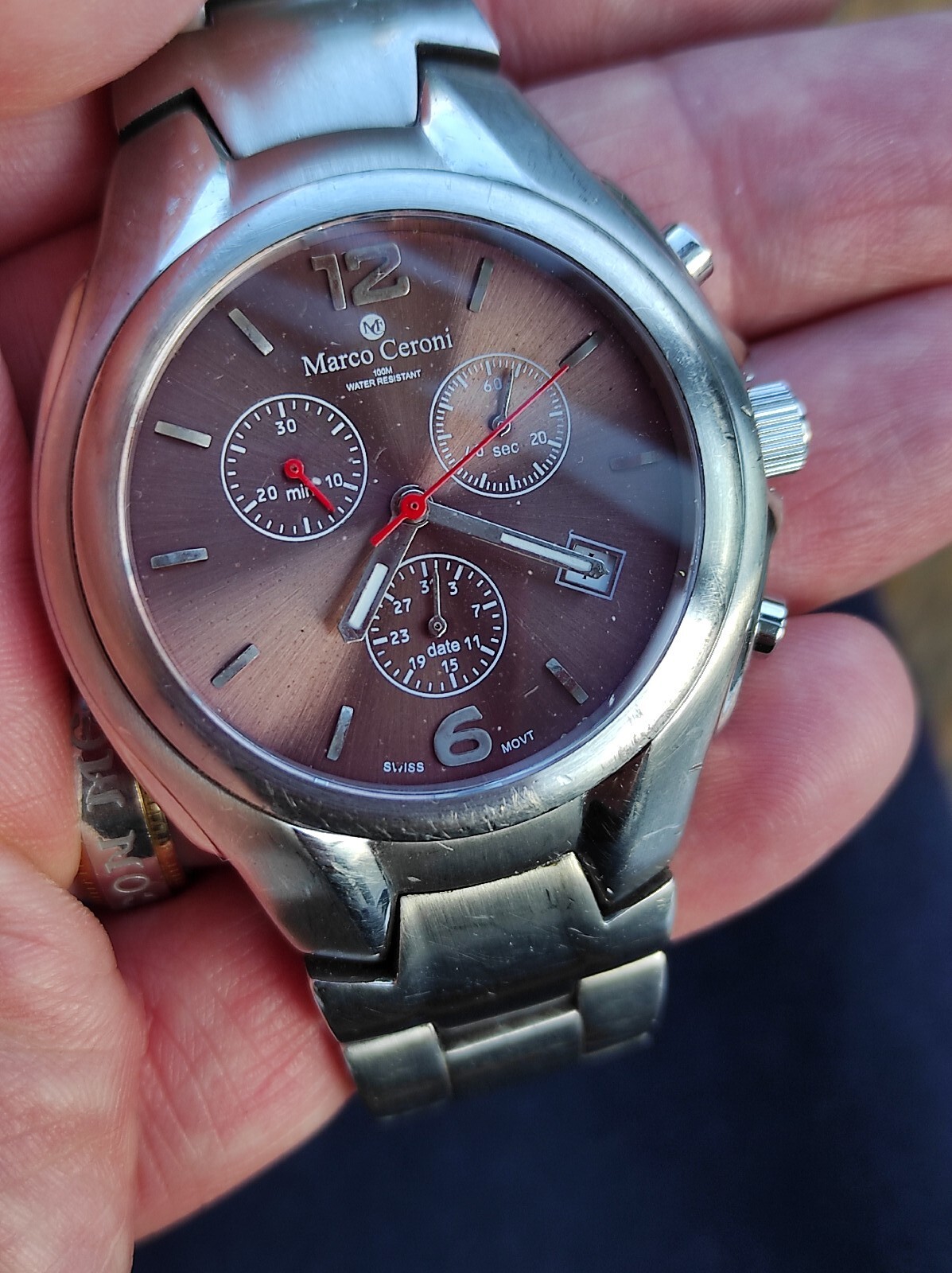 Marco Ceroni quartz stainless steel Multifunction Waterproof watch ...