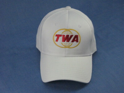 TWA Trans World Airlines Baseball Hat Vintage Logo Jet Pilot Aircraft ...