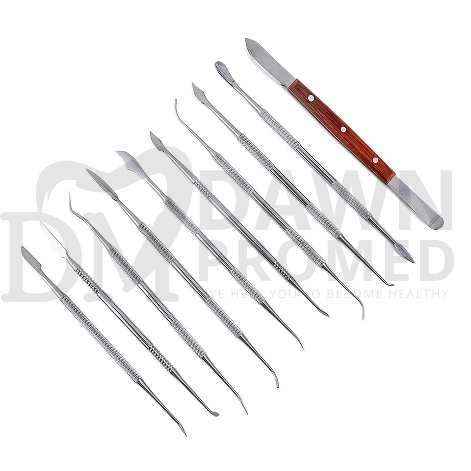 10 Pcs Carving Spatula Modeling Kit & Metal Clay Pottery Sculpting Tool ...