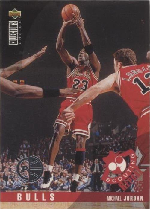 1995-96 Upper Deck Collector's Choice - Scouting Report Michael Jordan ...