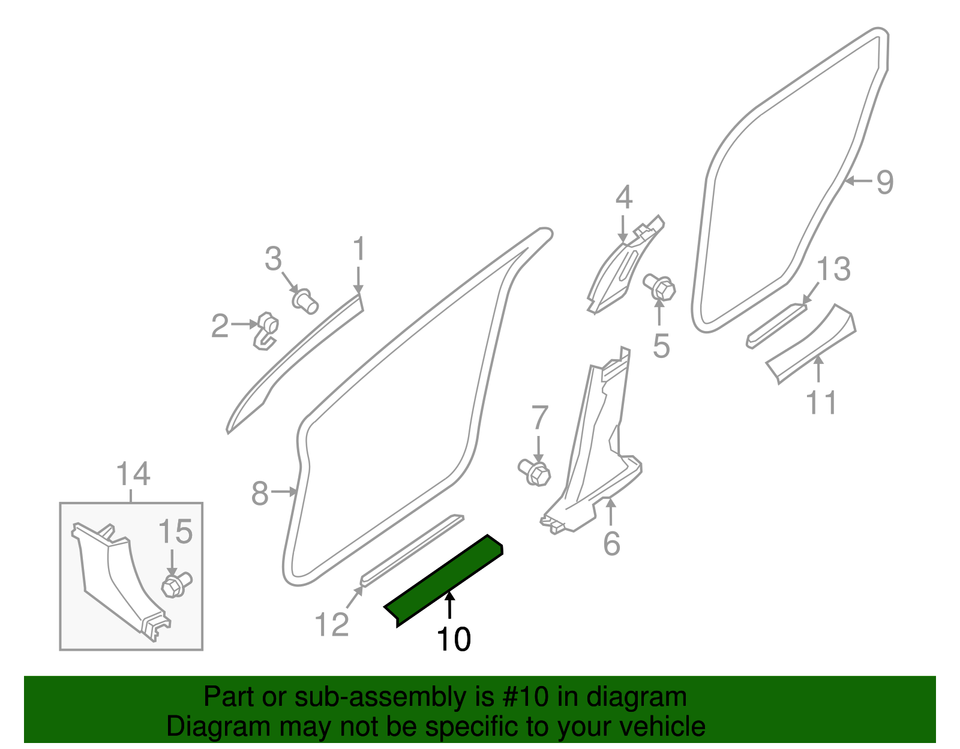 Genuine Nissan Sill Plate 769B5-9UC0A | eBay