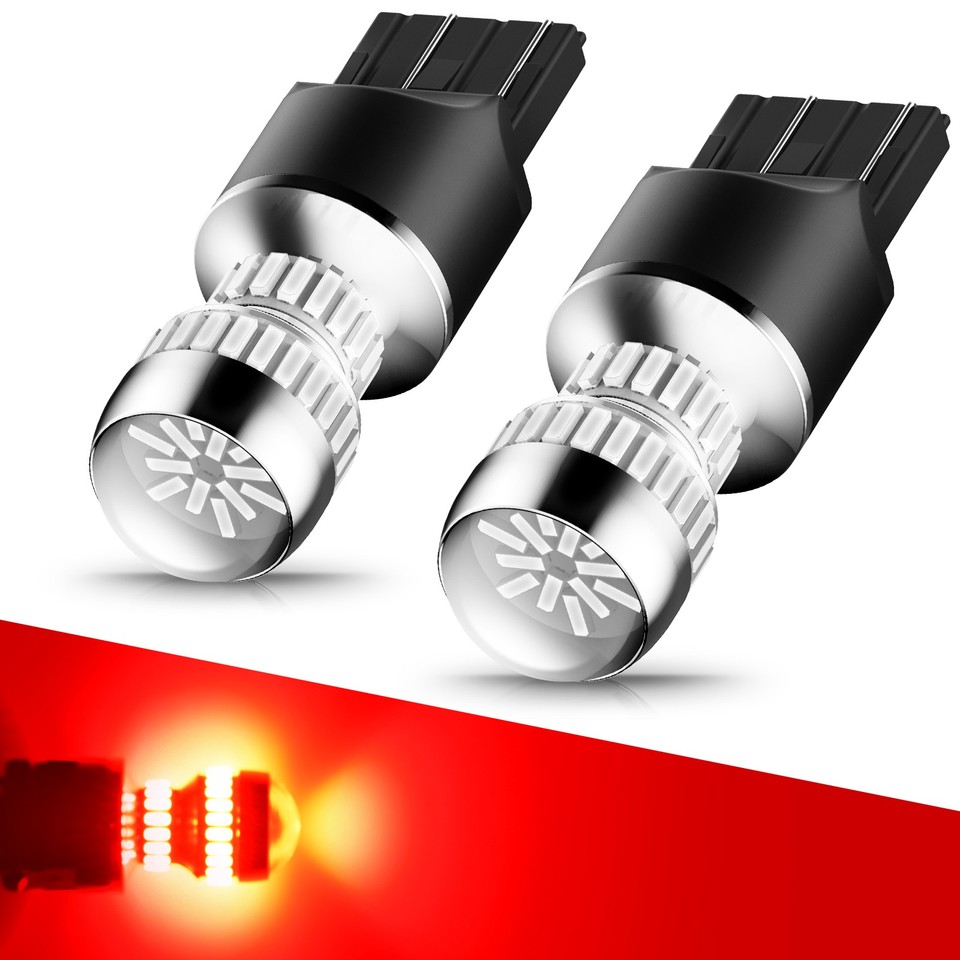 4x AUXITO Bright Red 7443 7440 54-SMD LED Turn Signal Brake Tail Light ...