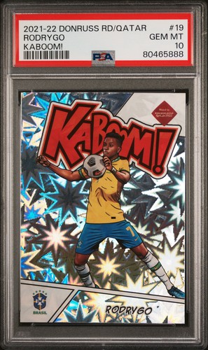 2021 PANINI DONRUSS ROAD TO QATAR KABOOM! #19 RODRYGO PSA 10 | eBay