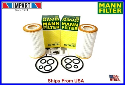 Mercedes Dodge Chrysler Mann Fleece Oil Filter Kit HU718/5x 000 180 26 09 qty.2 | eBay
