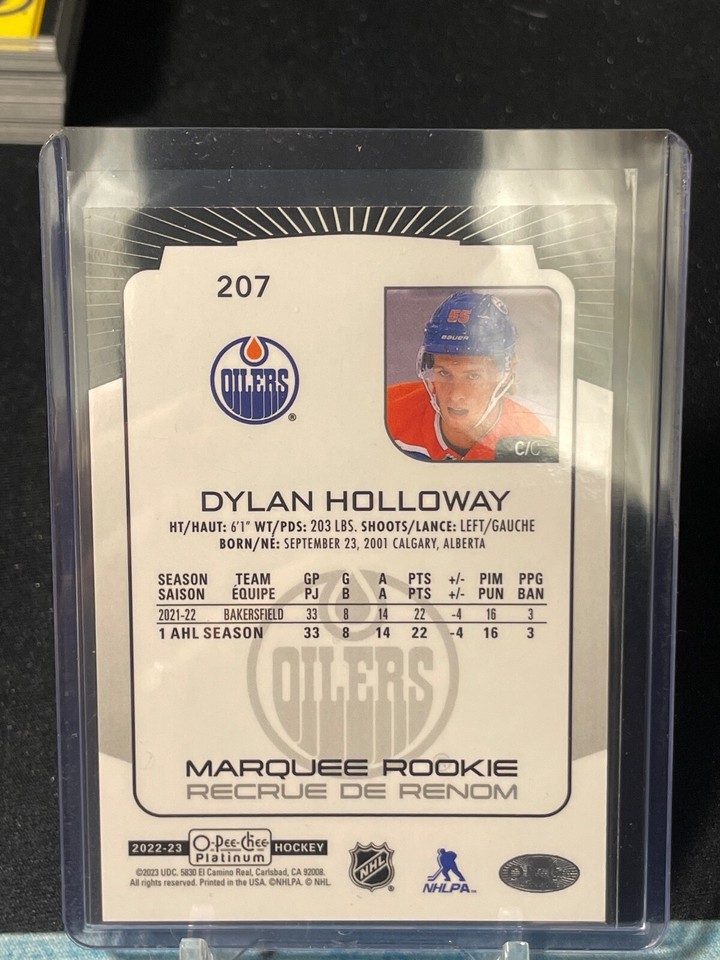 2022-23 OPC Platinum Marquee Rookie Pond Hockey Variation #207 Dylan ...