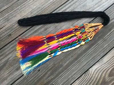 Hair Paranda Black Multi Color Traditional Hair Accessory Parandi ...