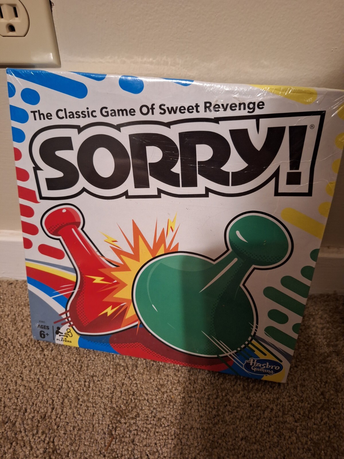Sorry! Classic Edition Game of Sweet Revenge! Board Game Kids Family ...