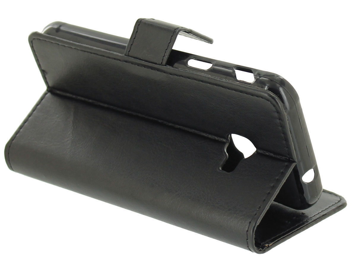 Black PU Leather Flip Wallet Case Kickstand Cover For LG G6 G7 K4 K8 ...