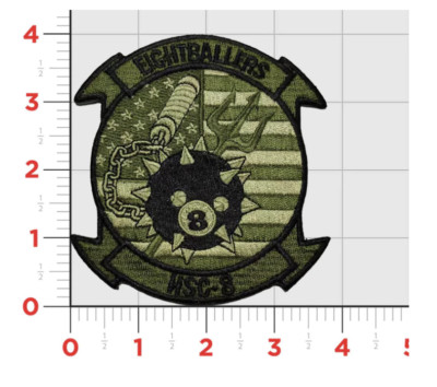 NAVY HSC-8 EIGHTBALLERS OD GREEN FLAG EMBROIDERED PATCH | eBay