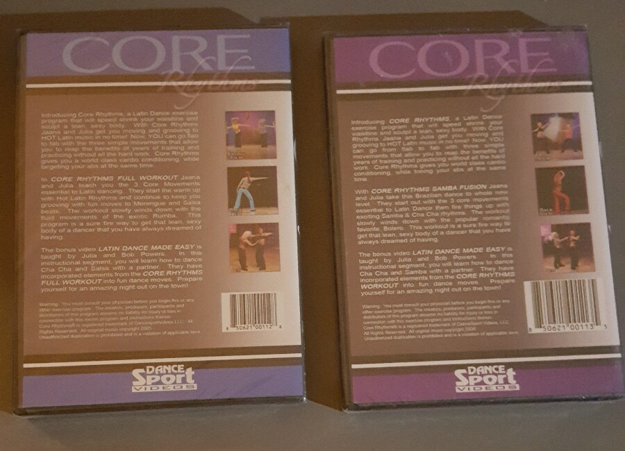 Core Rhythms Dance Exercise Program Samba Fusion & Merengue Mania brand ...