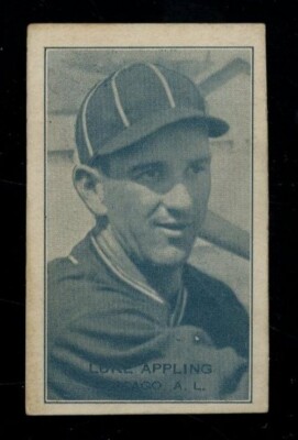 1934 4-On-1 Exhibit Luke Appling White Sox Cut Single Trimmed LOOK! SV ...
