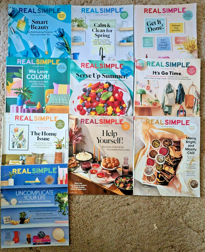 Lot of 10 Real Simple Magazines: 2022 | eBay