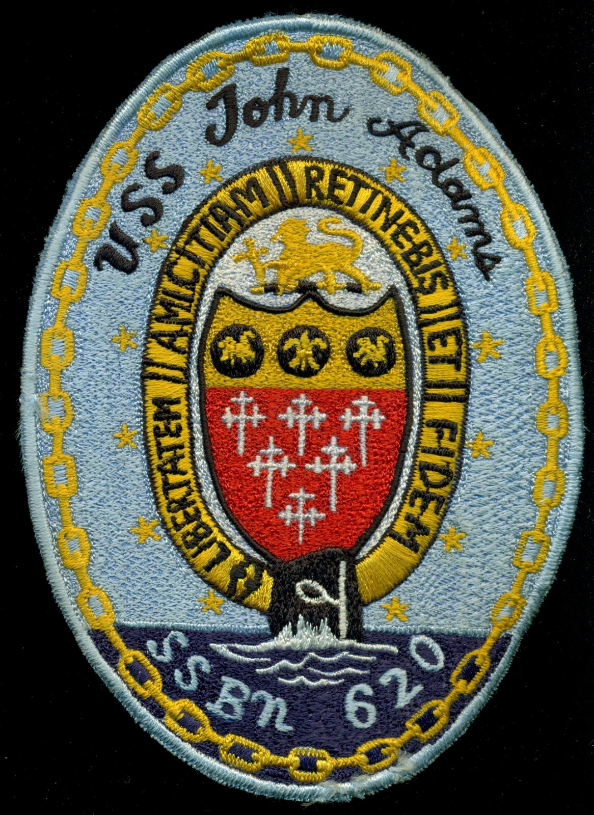 USN USS John Adams SSBN-620 Patch Q-1 | eBay